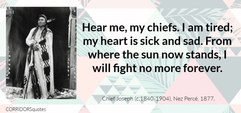 CHIEF JOSEPH (c.1840-1904), Nez Percé leader. - CORRIDORS│An ...